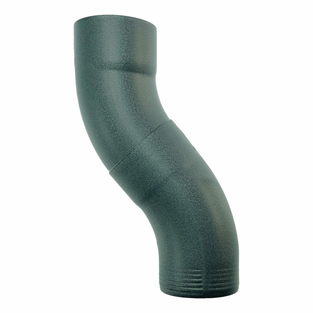 Regenpijp bocht 40gr 80mm - P.10 antraciet - Koop je bij RegenpijpShop.nl